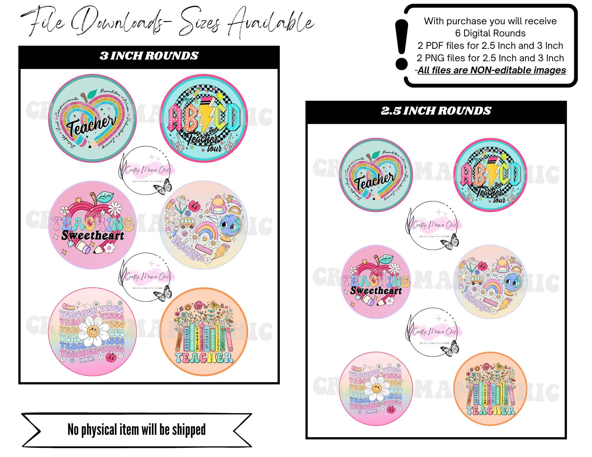 Digital Cardstock Download | Freshie Supplies | Teacher | Freshie ...