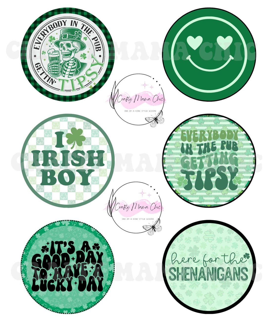 Digital Cardstock Download | Freshie Supplies | St. Patrick's Day ...