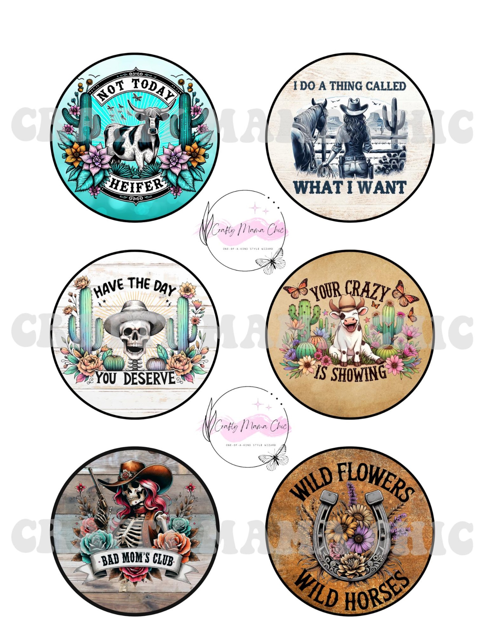 Digital Cardstock Download | Freshie Supplies | Western | Freshie ...
