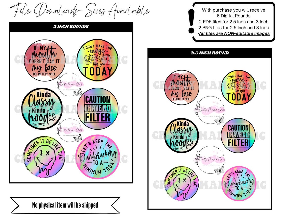 Digital Cardstock Download | Freshie Supplies | Sayings | Freshie ...