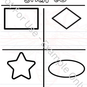 Shapes Printable Childrens Workbook Age 3-5 - Etsy