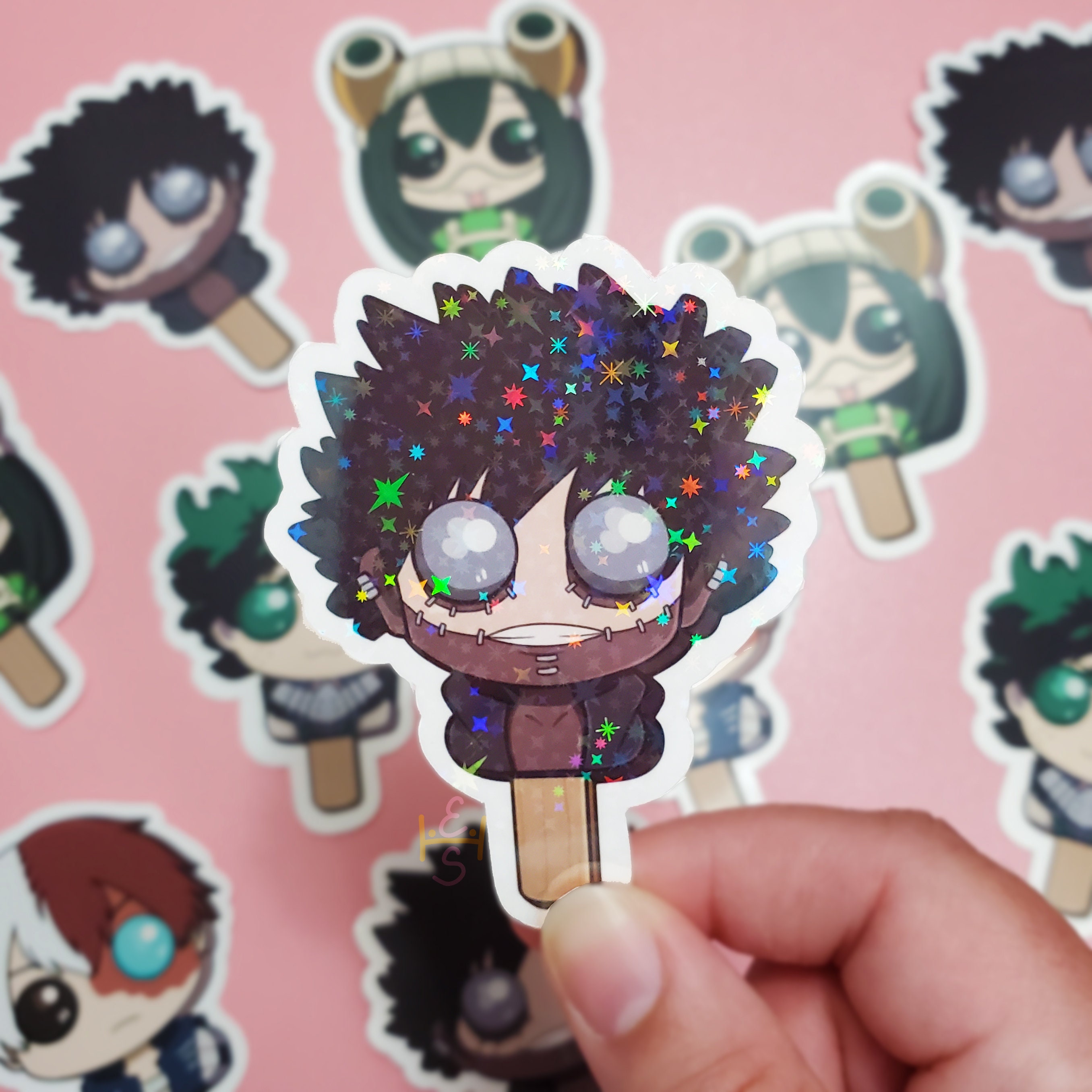Dabi Anime Popsicle Sticker Chibi Ice Cream Glossy or - Etsy