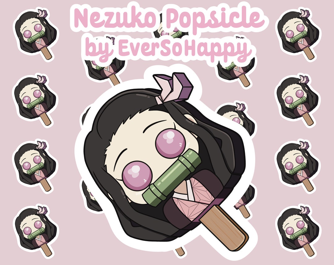 Anime Girl Sticker Chibi Ice Cream Demon Die Cut Laptop - Etsy