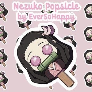 Anime Girl Sticker Chibi Ice Cream Demon Die Cut Laptop - Etsy