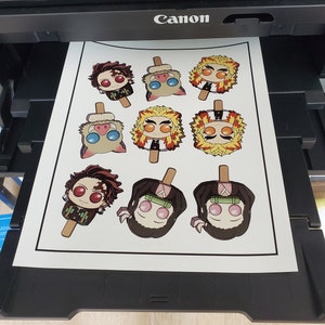 Anime Girl Sticker Chibi Ice Cream Demon Die Cut Laptop - Etsy