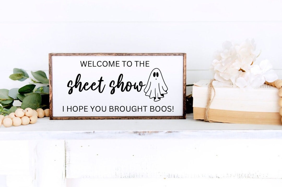 Sheet Show SVG: Farmhouse Fall Sign, Ghost Decor (digital Download) - Etsy