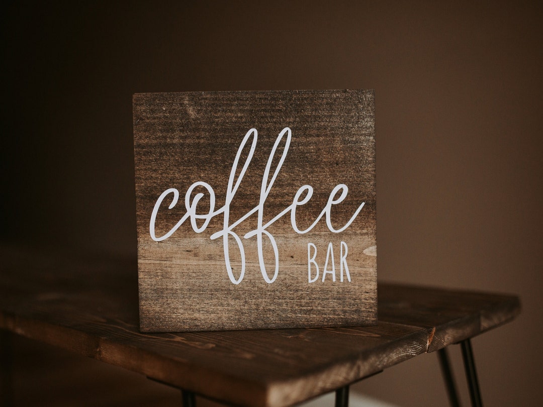 Coffee Bar Sign SVG: Farmhouse Kitchen Decor (digital Download) - Etsy