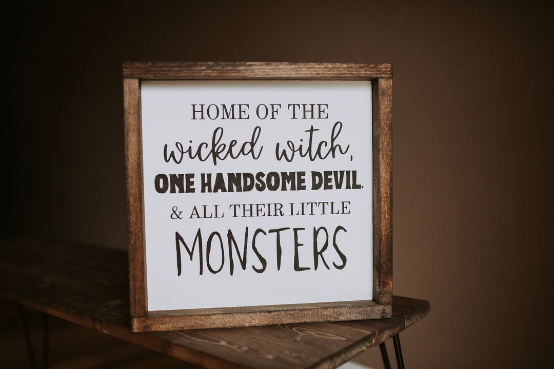 Wicked Witch Farmhouse Sign SVG: Fall Decor (digital Download) - Etsy