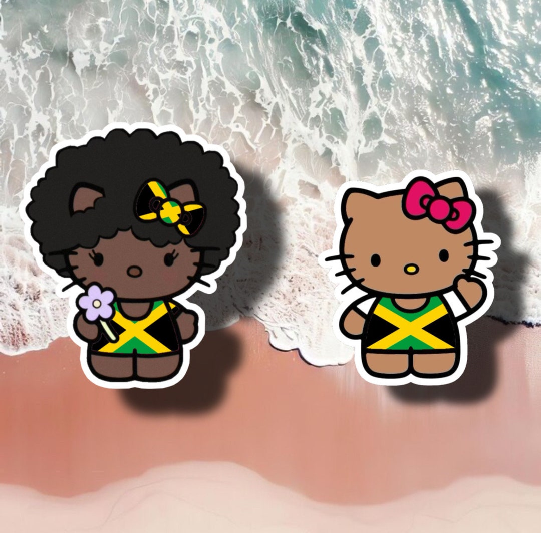 Jamaica Cat Vinyl Sticker - Etsy