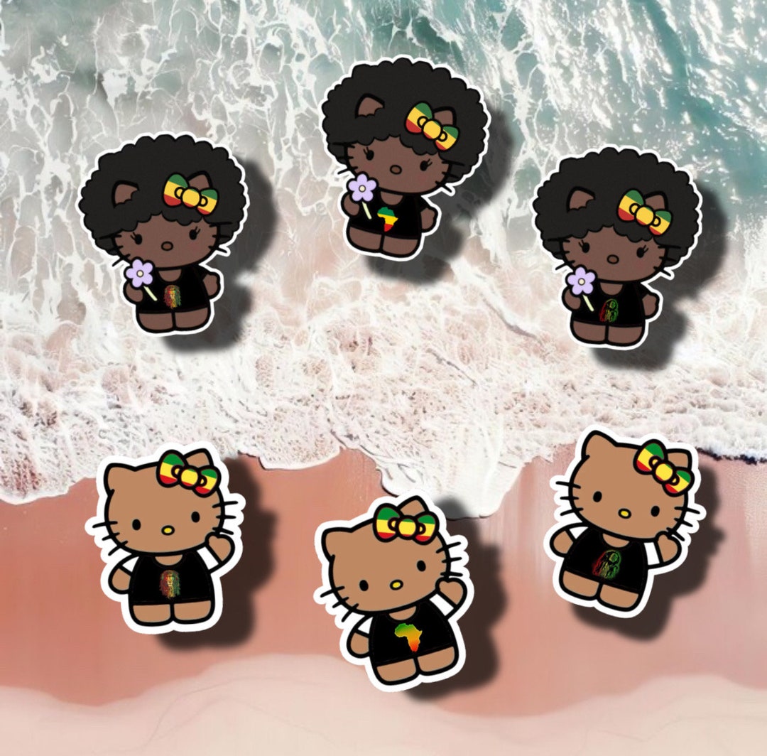 Rasta Cat Vinyl Stickers - Etsy