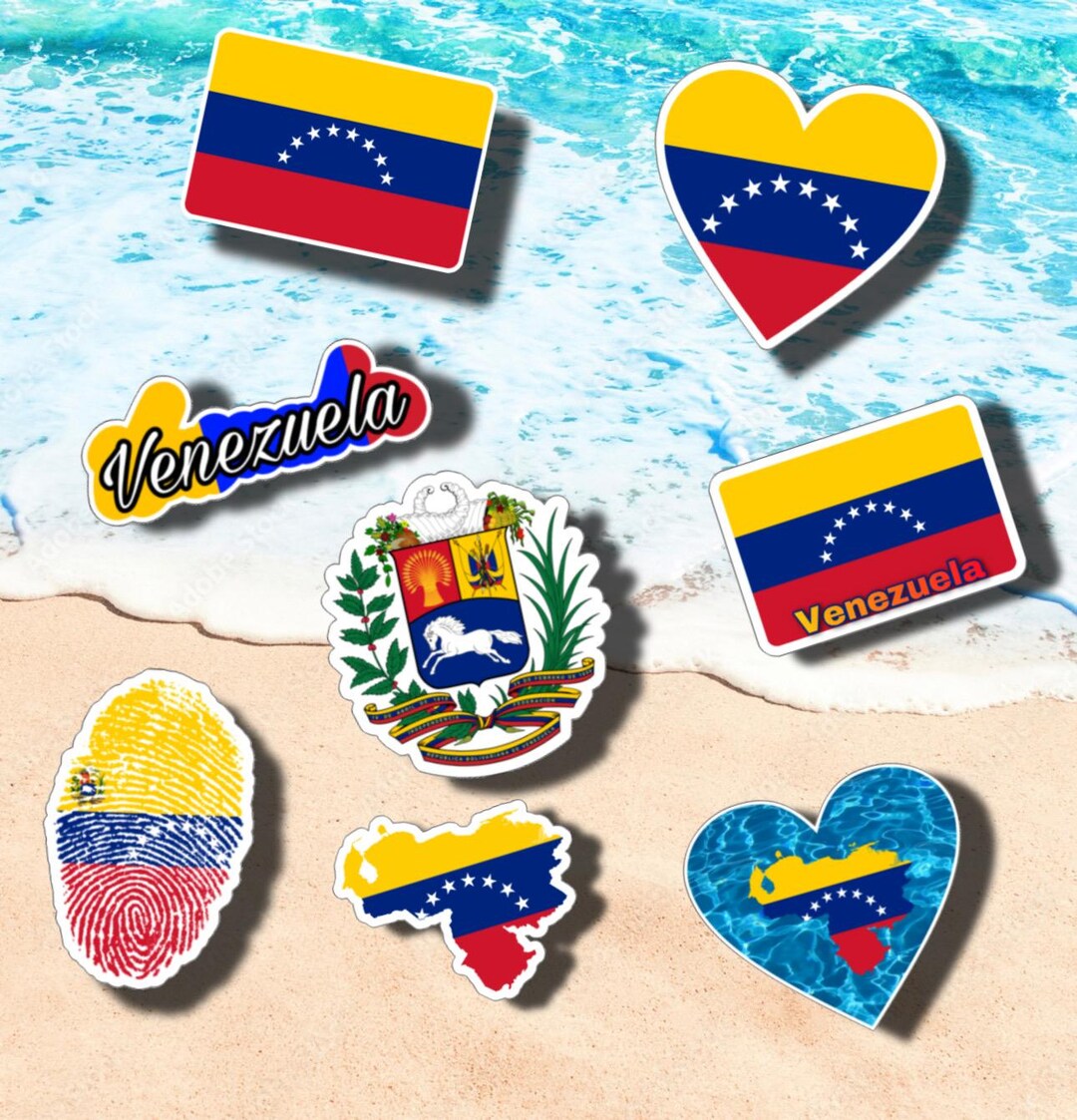 Venezuela Flag Vinyl Stickers - Etsy
