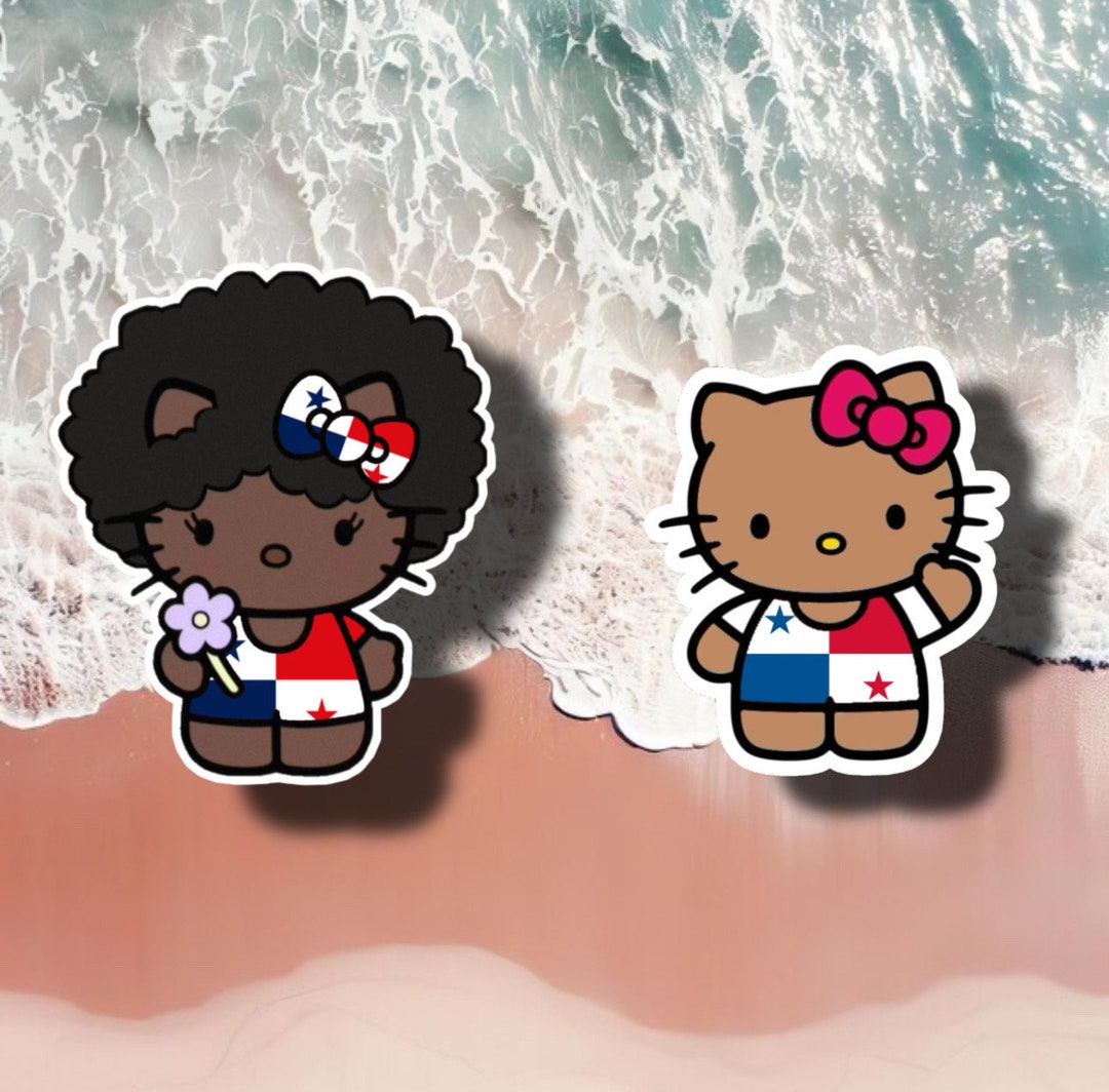 Panama Cat Vinyl Sticker - Etsy