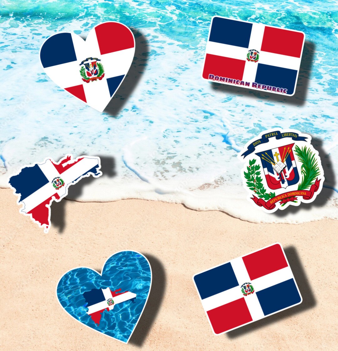 Dominican Republic Vinyl Stickers - Etsy
