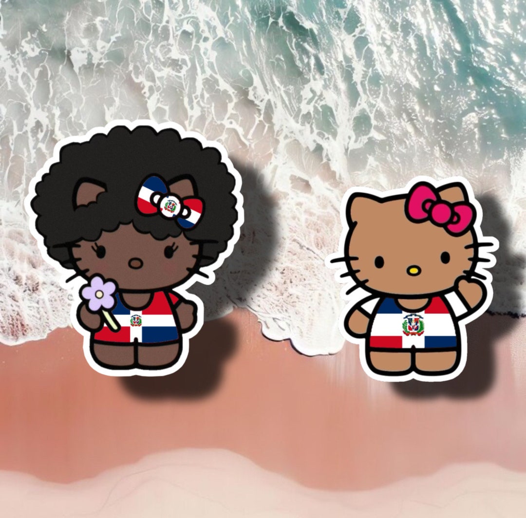 Dominican Republic Cat Vinyl Sticker - Etsy