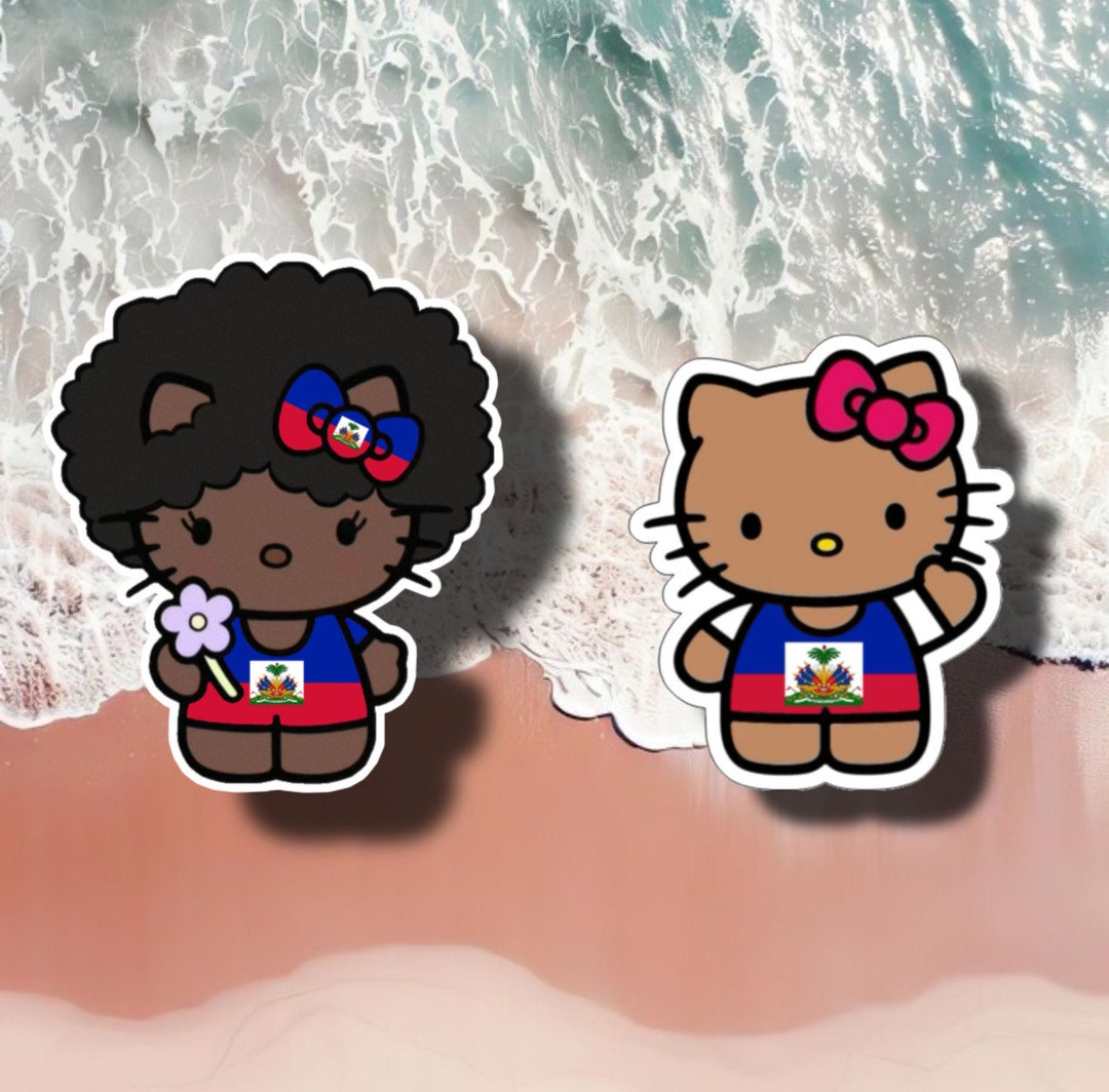 Haiti Cat Vinyl Stickers - Etsy