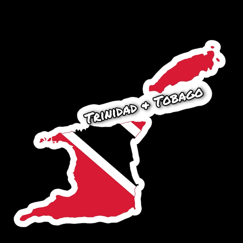 Trinidad & Tobago Vinyl Stickers - Etsy
