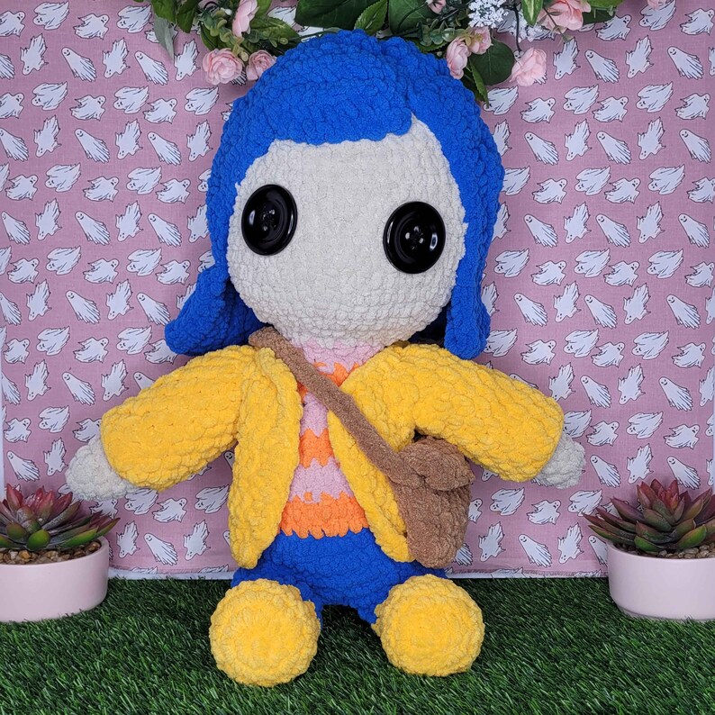 Button Eyed Girl Plush - Etsy