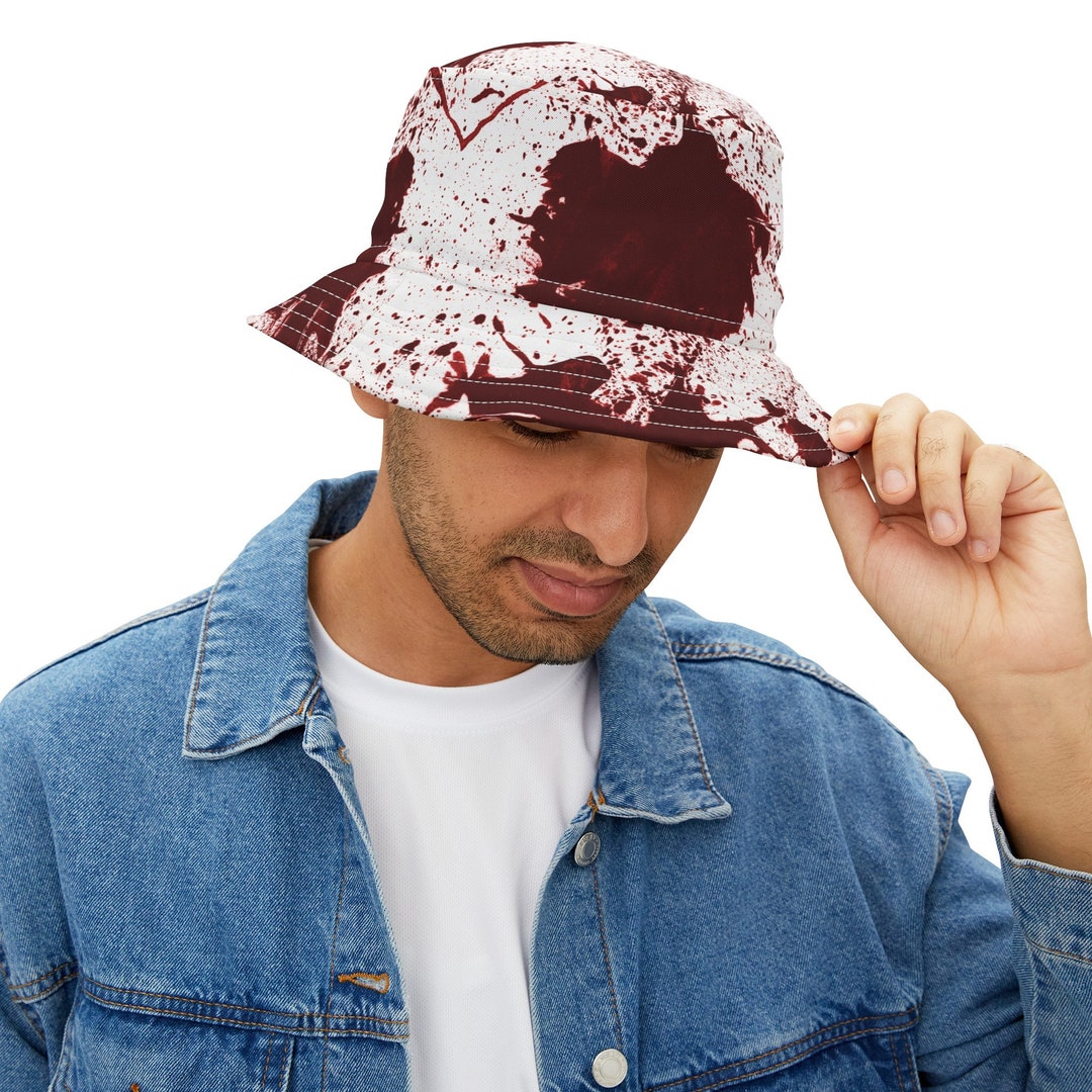 Blood Splatter Paint Splatter Bucket Hat AOP - Etsy