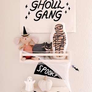 Ghoul Gang Banner Canvas Wall Flag Wall Art for Nursery Modern Kids ...