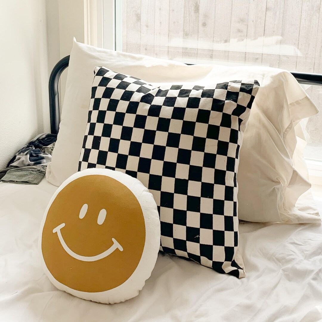 Checkered Pillow Cover - Black | Checkerboard Throw Pillow | Checked ...