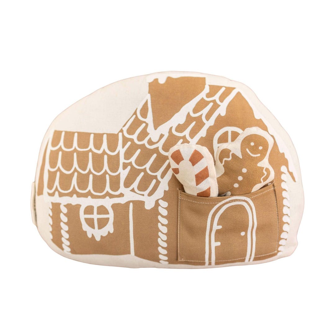 Gingerbread House Pillow - Etsy
