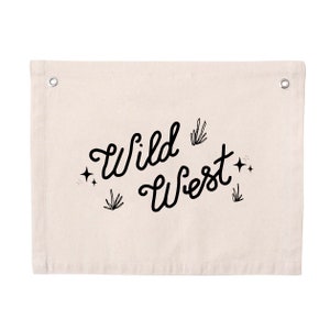 Wild West Canvas Flag Howdy Collection Western Themed - Etsy