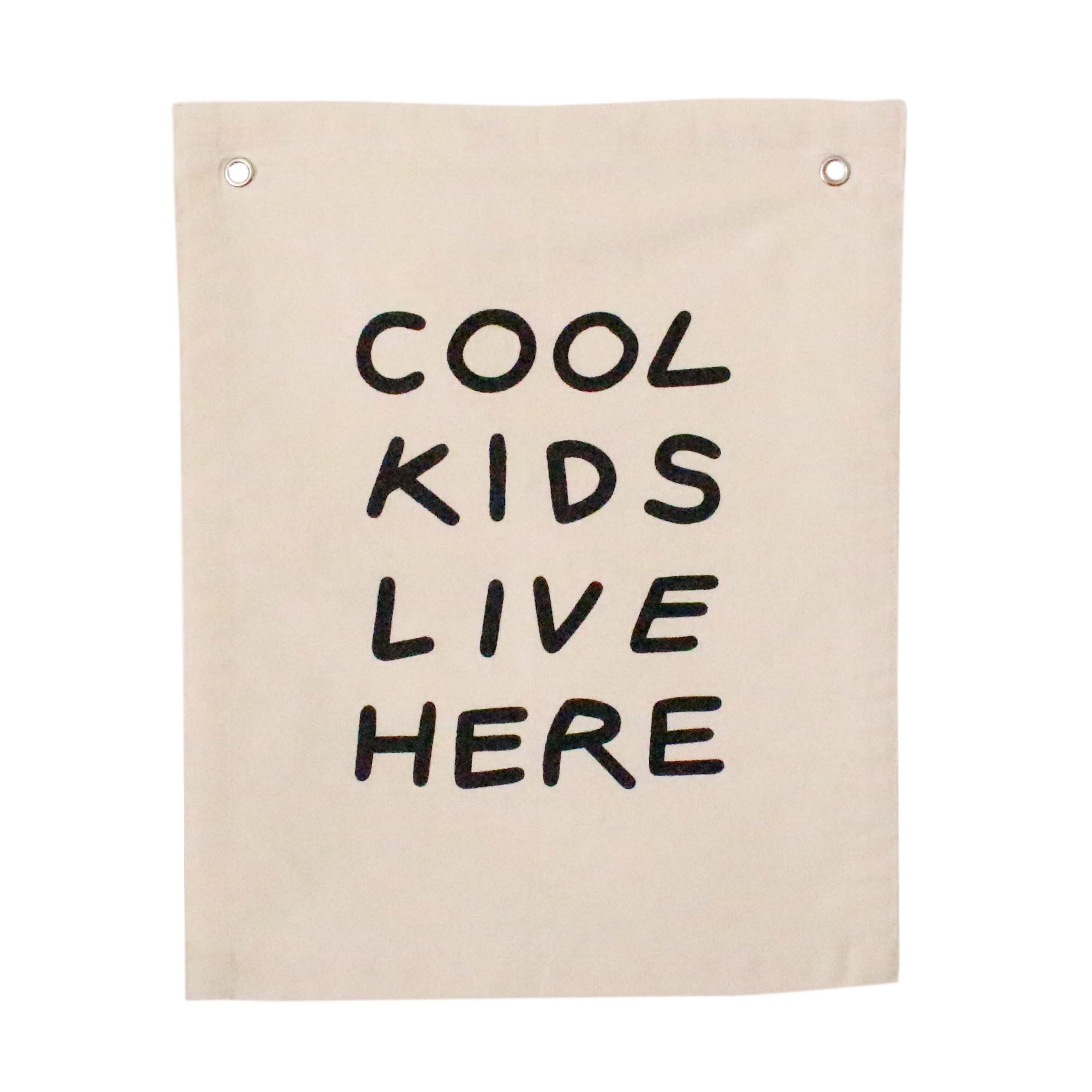 Cool Kids Banner Natural Canvas Wall Flag Wall Art - Etsy