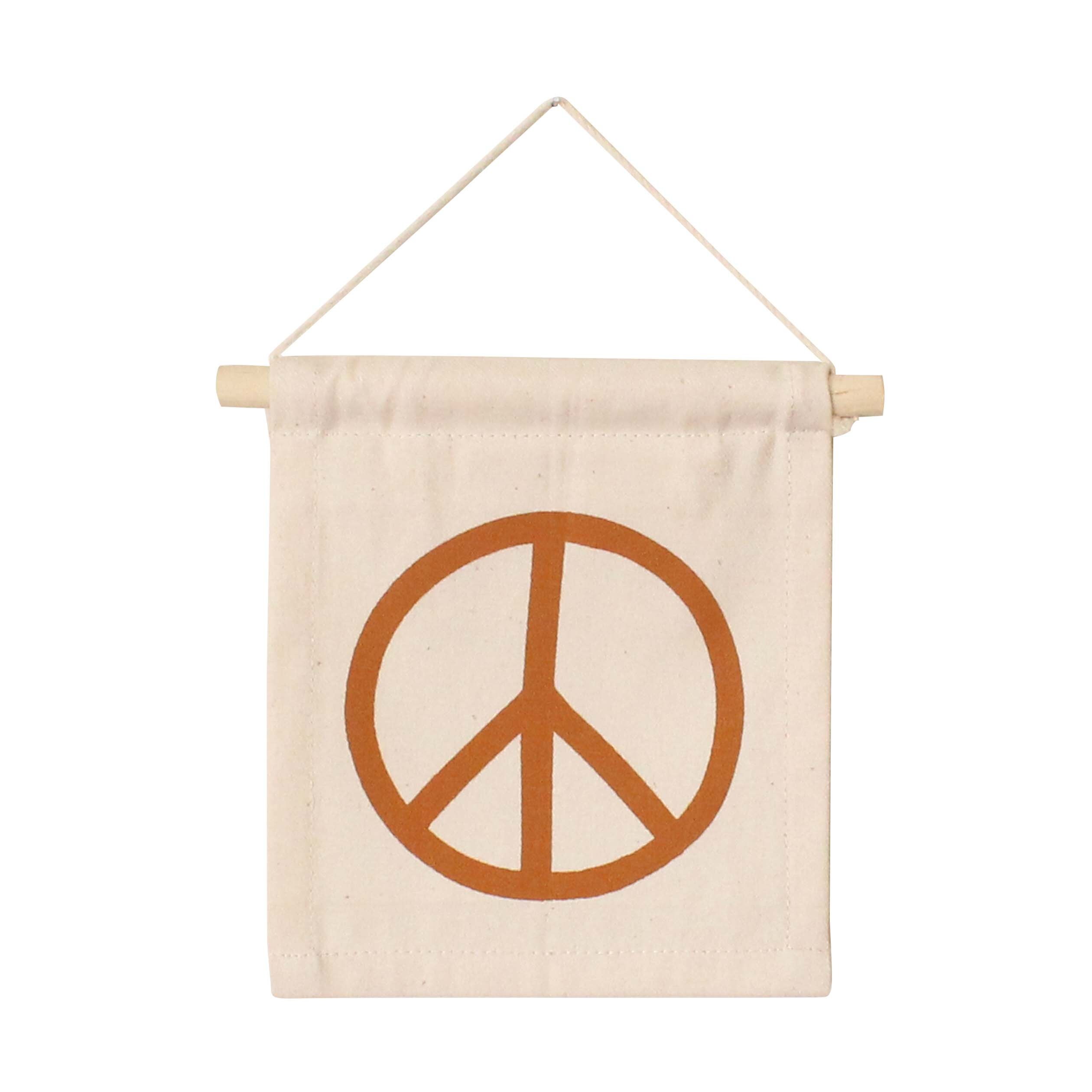 Peace Sign Hang Sign Mini Wall Hanging Wooden Dowel - Etsy