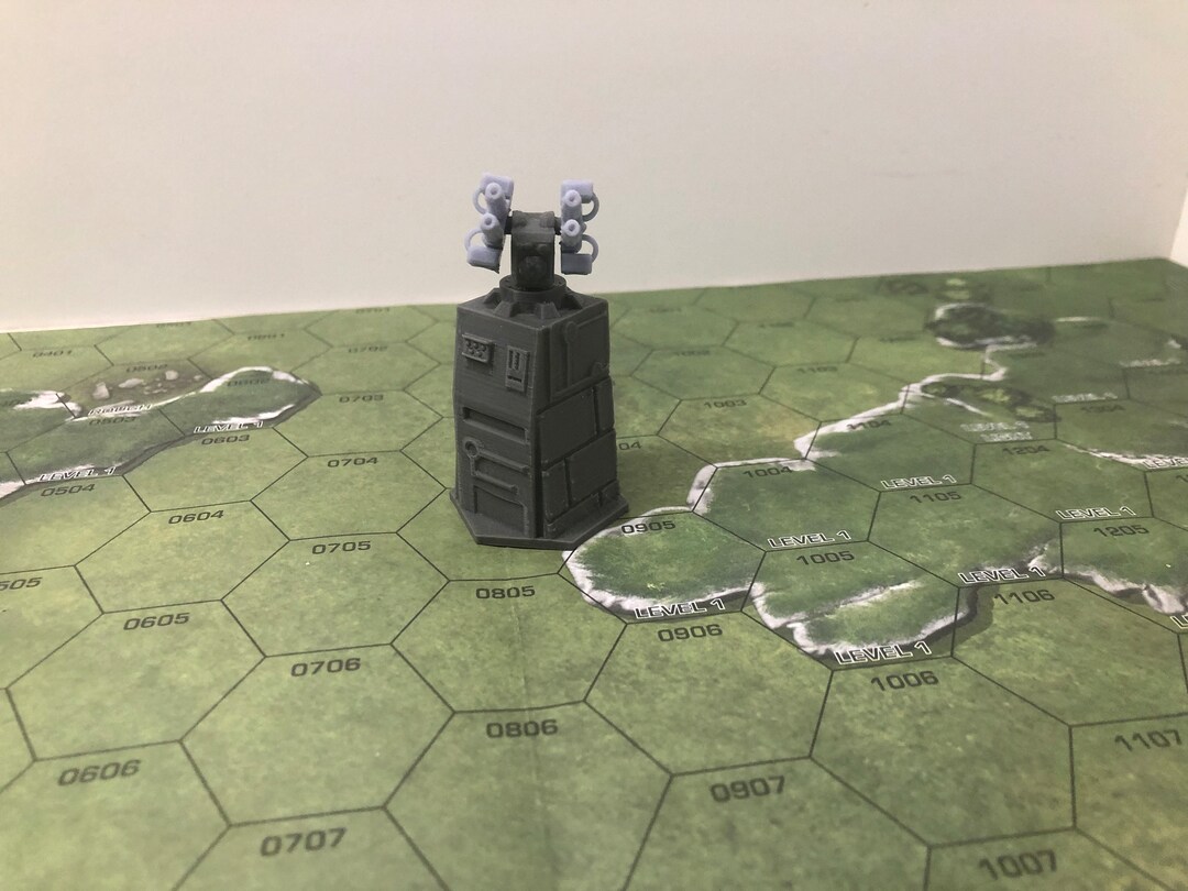 AA Towers and Quad Guns - Mapscale Building Compatible With Battletech ...