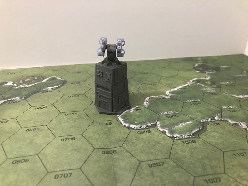 AA Towers and Quad Guns - Mapscale Building Compatible With Battletech ...