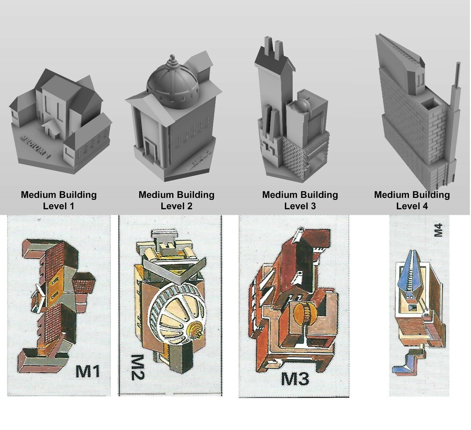 Classic Citytech - Single Mapscale Buildings Compatible With Battletech ...