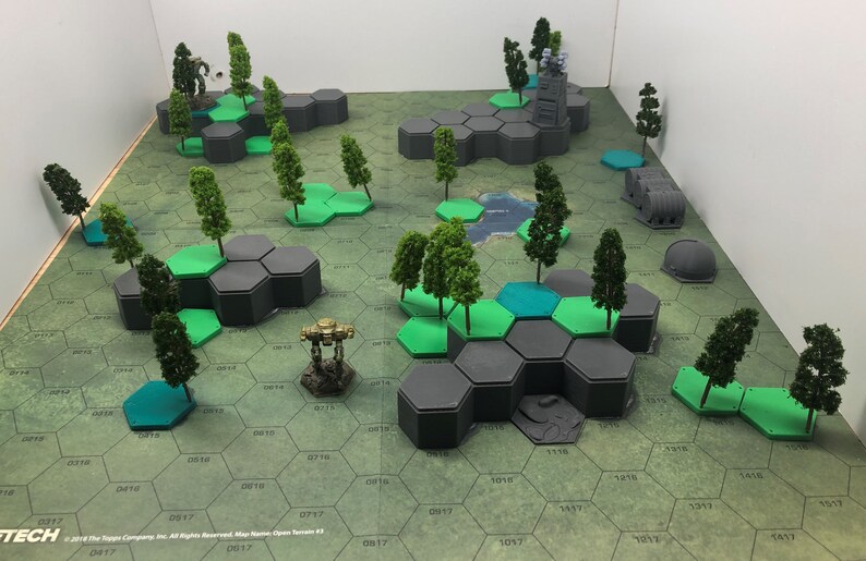 Hills for Open Terrain #3 Mapsheet - 3d-printed Terrain & Hills ...