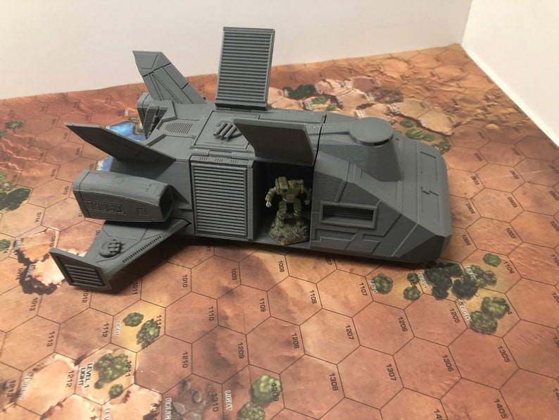Mechscale Leopard Dropship conception Originale Battletech - Etsy