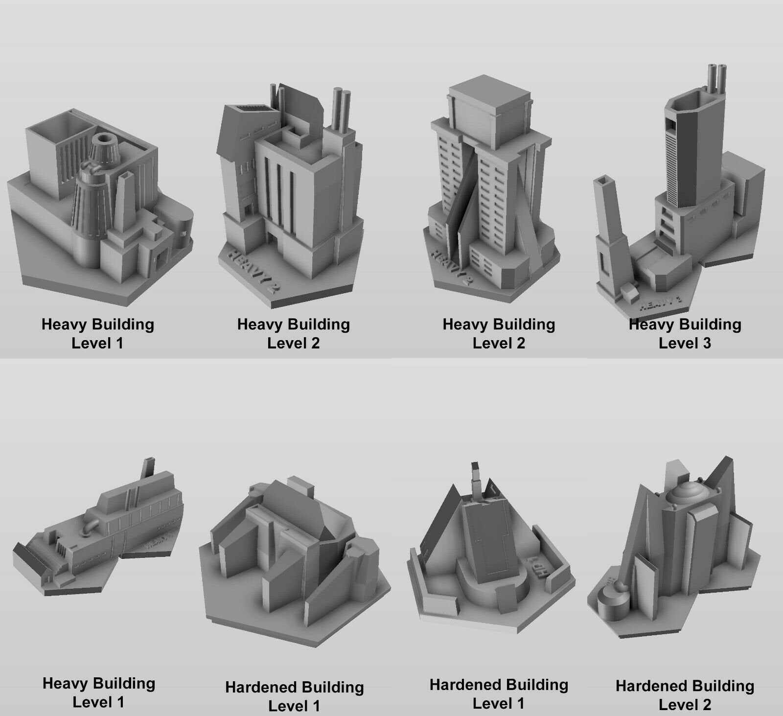Classic Citytech - Single Mapscale Buildings Compatible With Battletech ...