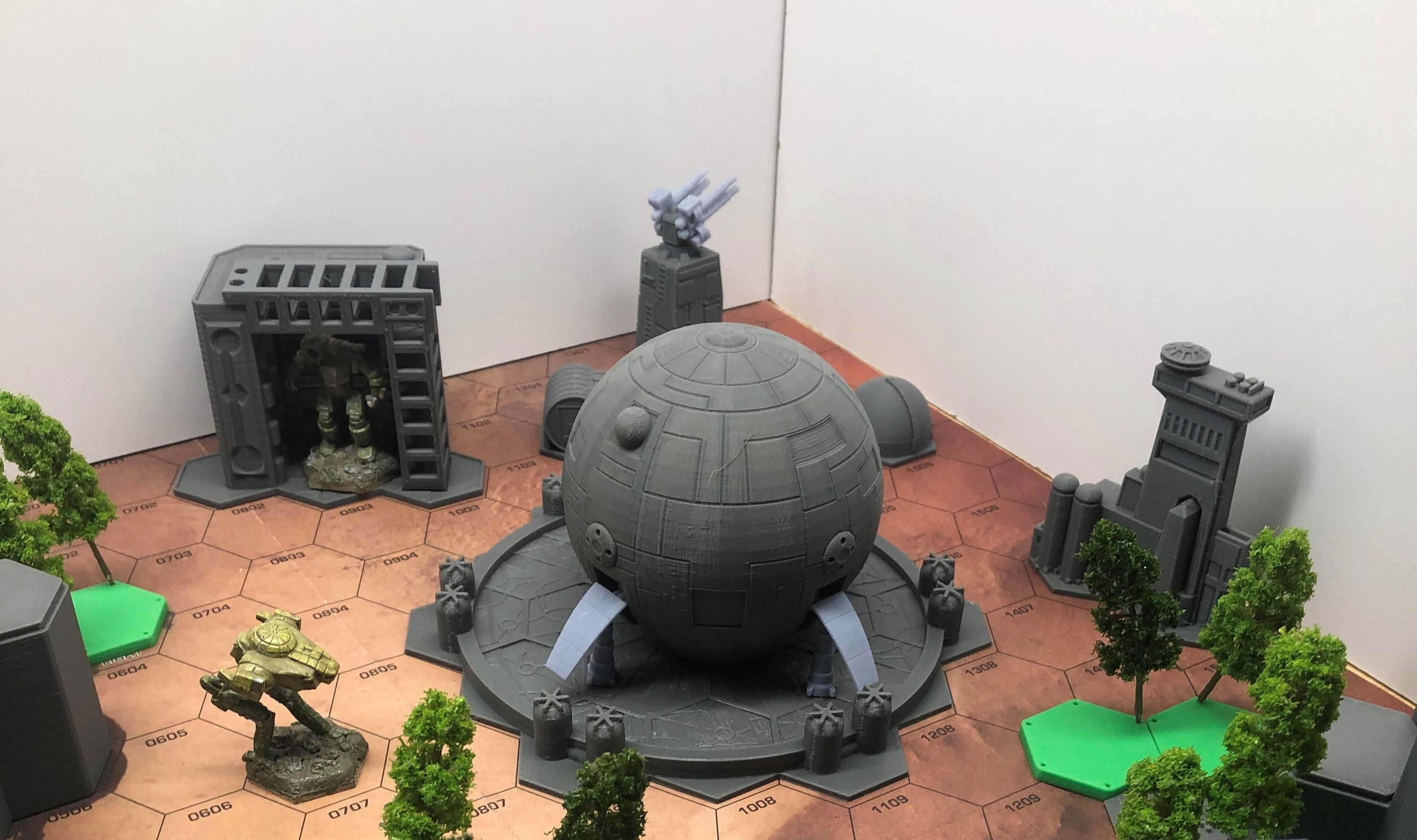 Battletech/citytech Bâtiment Mapscale Centre De Contrôle Spaceport - Etsy