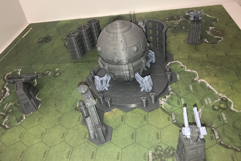 Spaceport Base and Dropship | Compatible With Battletech / American ...