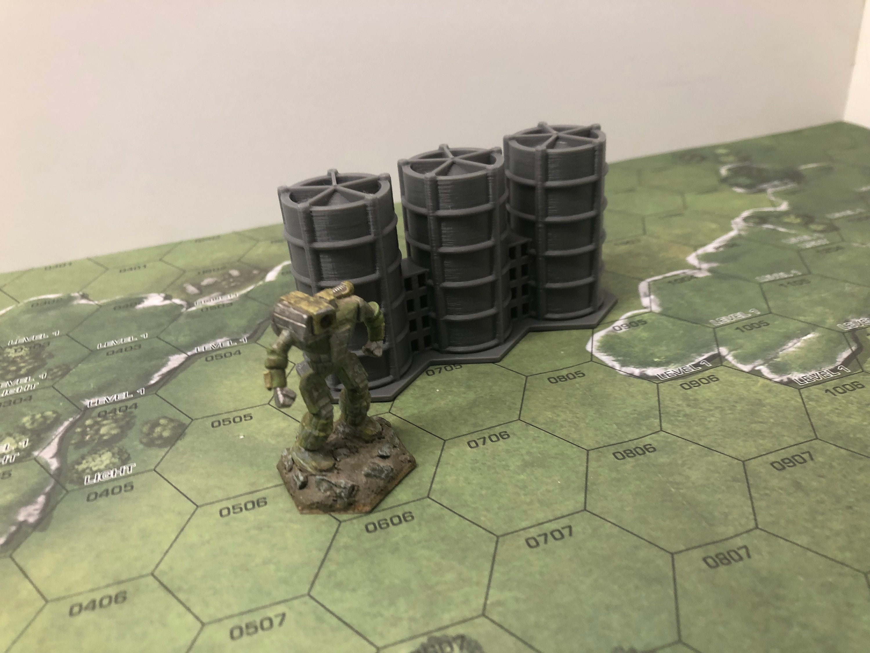 Battletech/citytech Mapscale Building Réservoirs De Carburant 3 ...