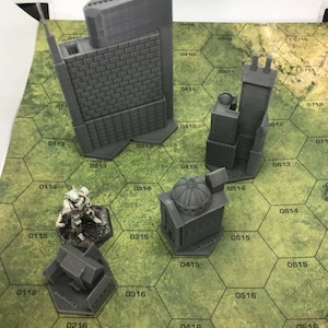 Classic Citytech - Single Mapscale Buildings Compatible With Battletech ...