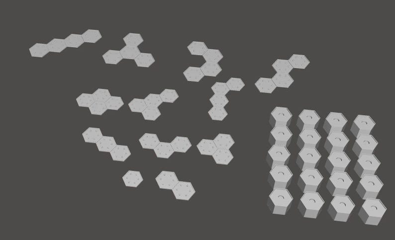 Stackable Hills System | 3d-printed Terrain Compatible With BT ...