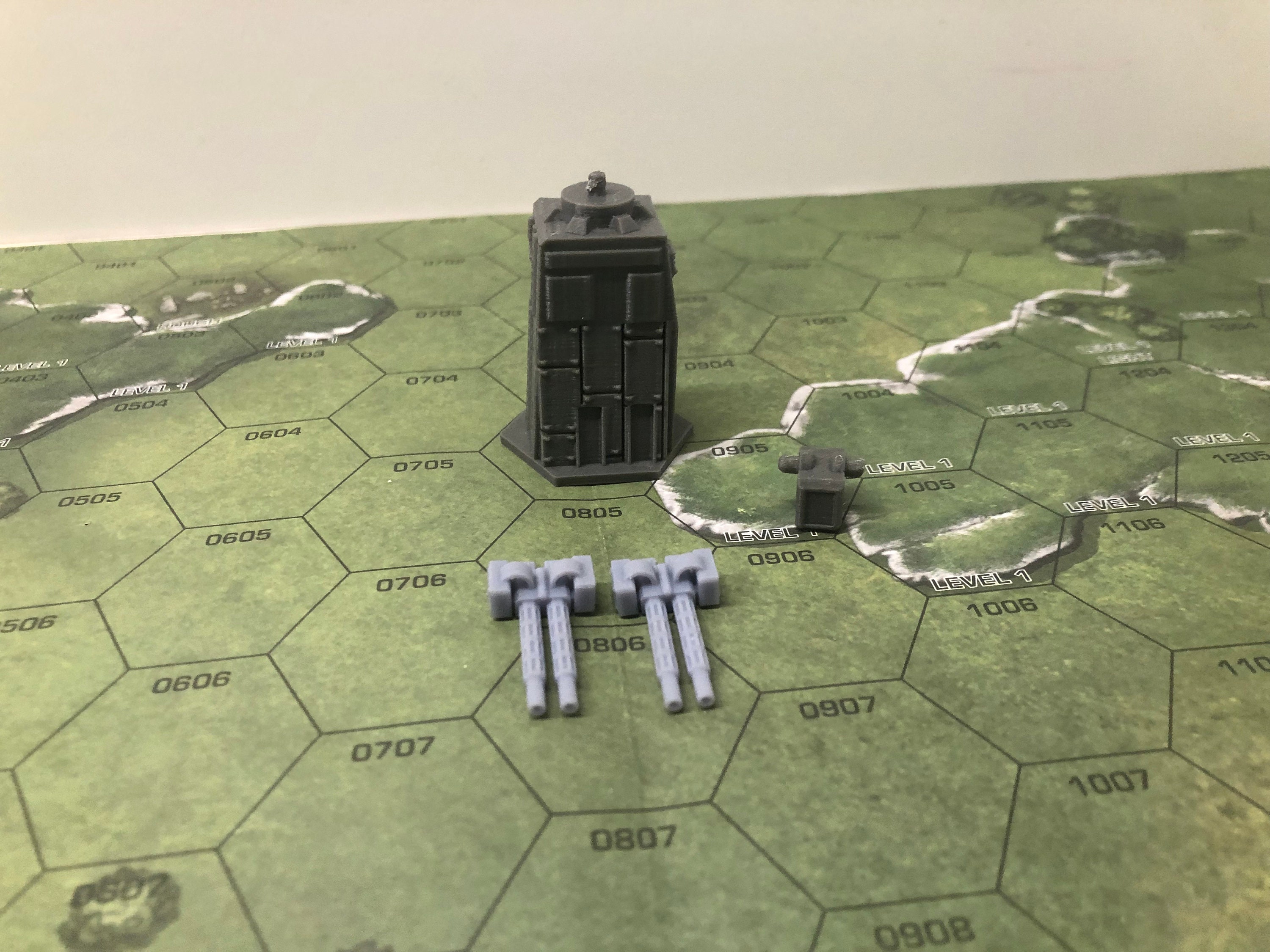AA Towers and Quad Guns - Mapscale Building Compatible With Battletech ...
