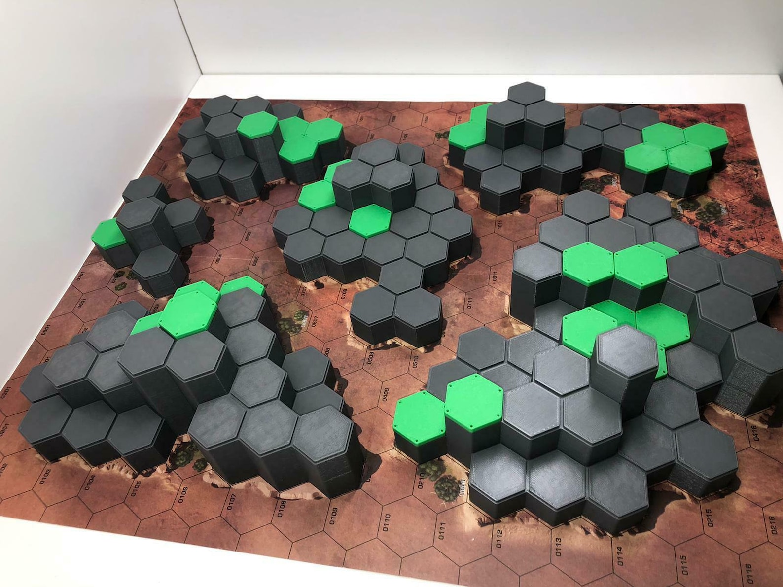 Wood Hexes for Hills - 3D Printed Terrain Compatible With Battletech ...