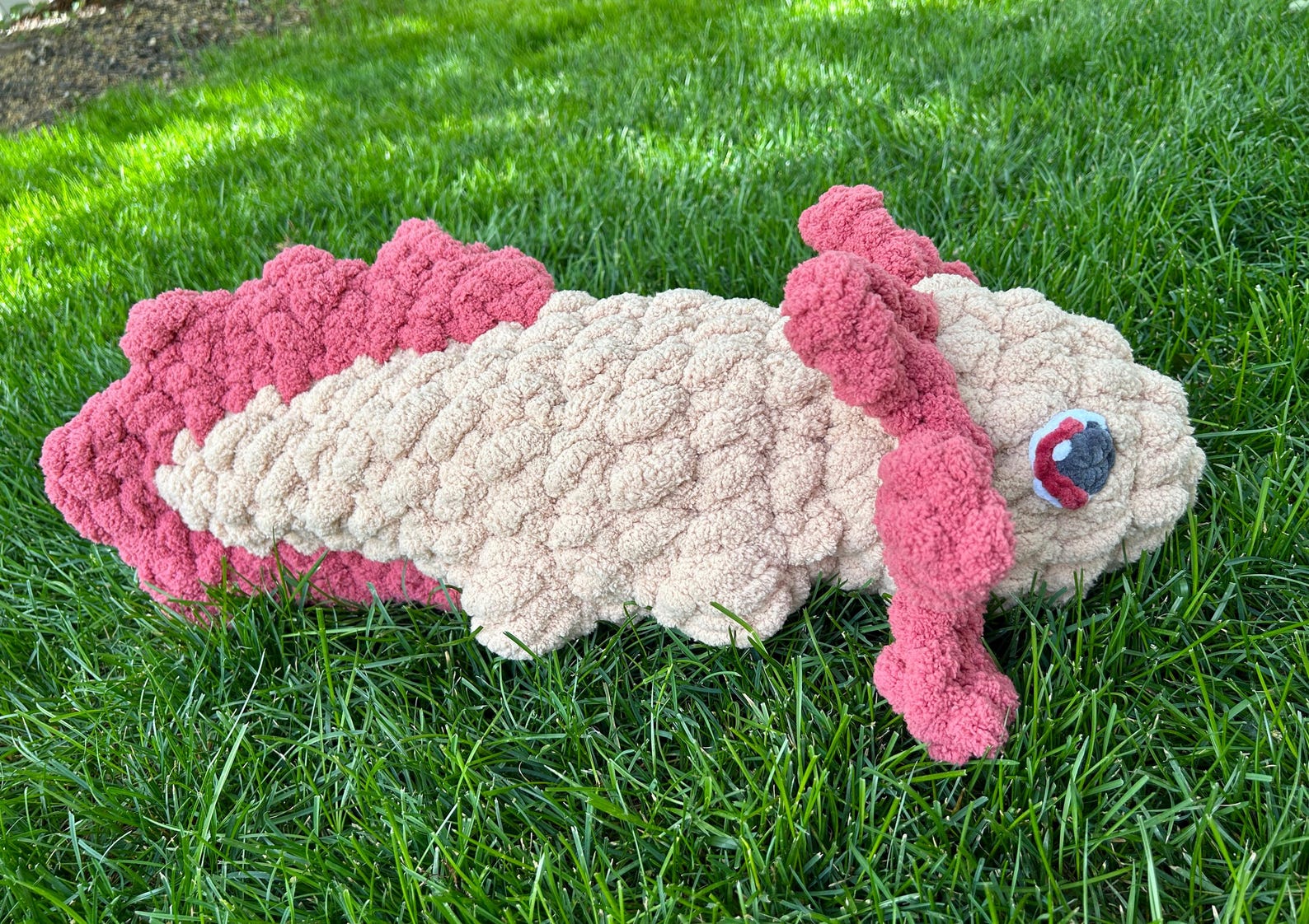 Low Sew Chunky Axolotl, Crochet Pattern, Jumbo Amigurumi, Simple ...