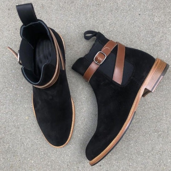 Men's Double Buckle Dress Boots at Madalyn Hartley blog