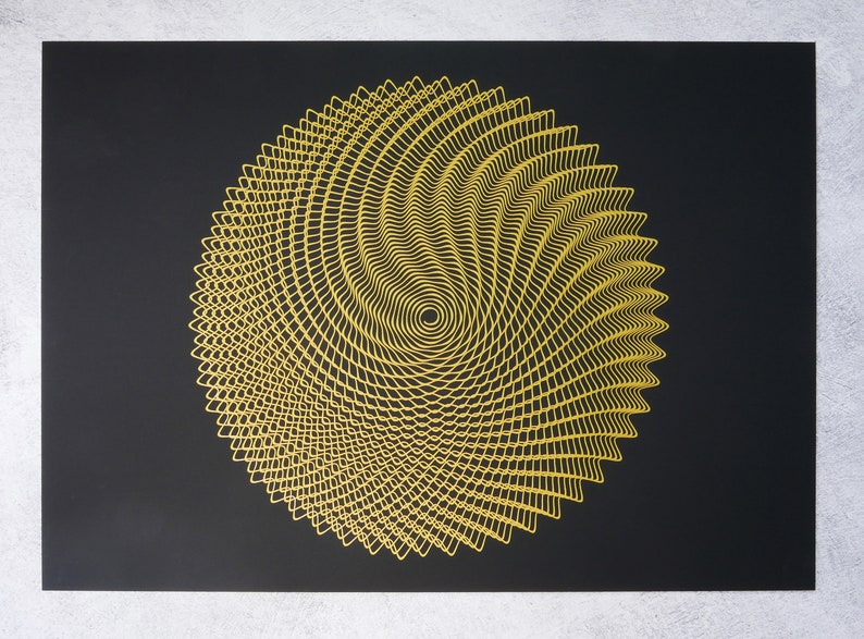 Trochoidal Vortex 2 Original Generative Art Plotter Art A3 - Etsy