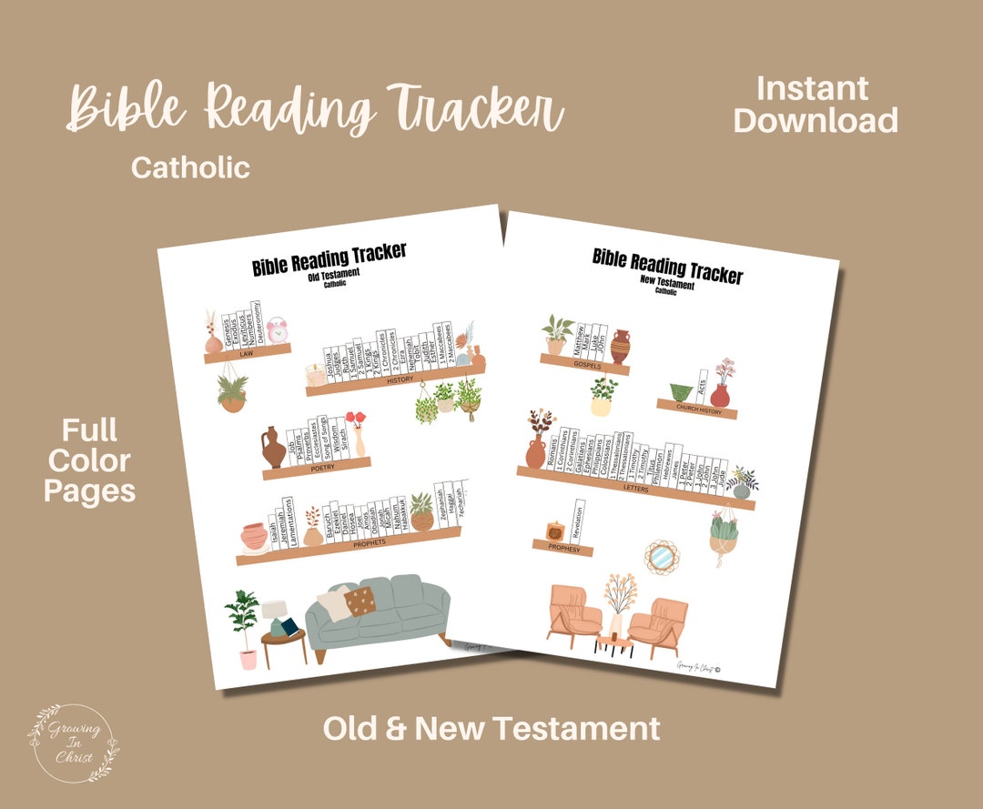 Bible Reading Tracker, Books of the Bible, Bible Tracker, Bible Reading ...