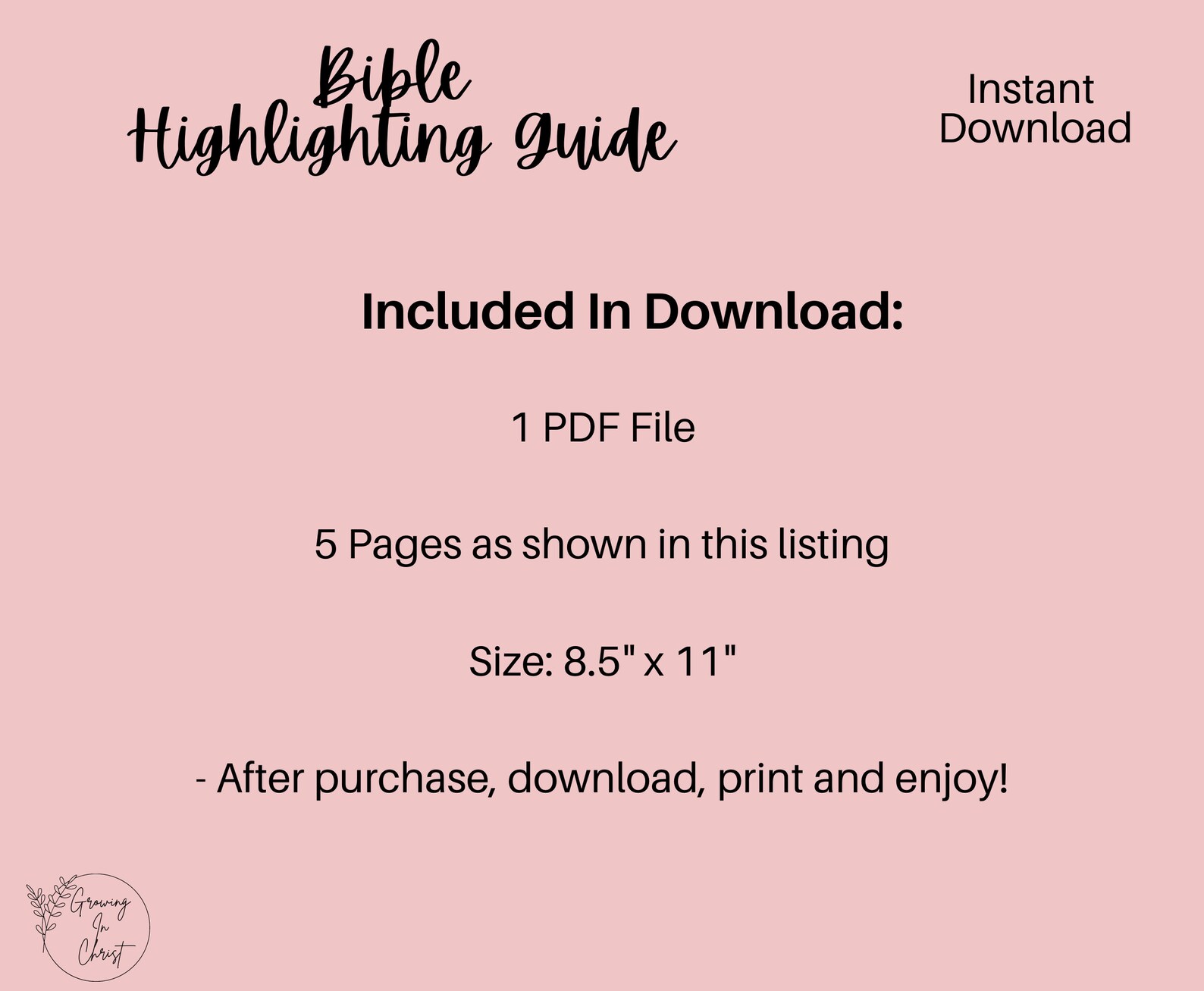 Bible Study Highlighting Guide - Etsy