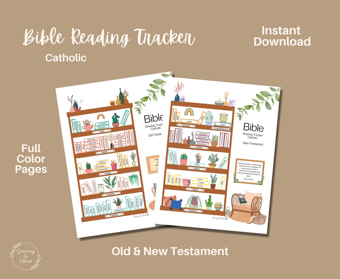 Bible Reading Tracker, Books of the Bible, Bible Tracker, Bible Reading ...