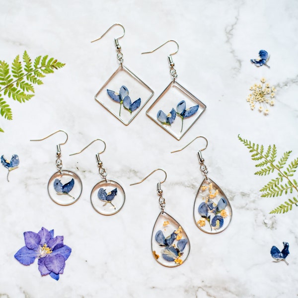 Resin Earrings - Etsy