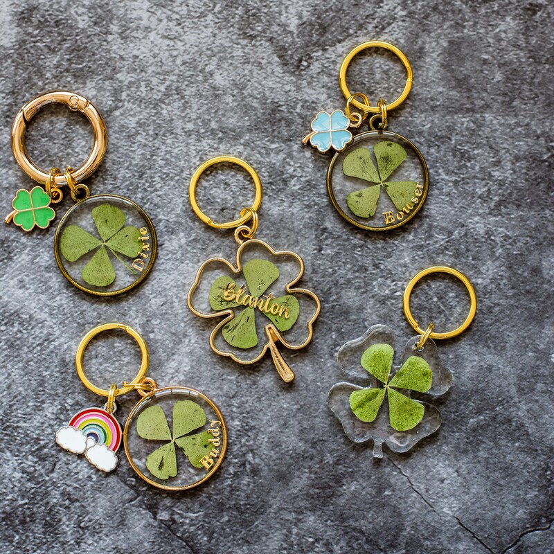 Clover Dog Tag - Etsy