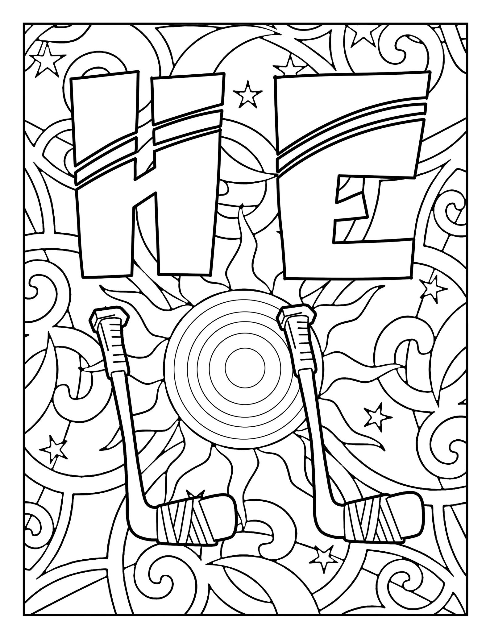 Clean Cuss Words Coloring Pages - Etsy